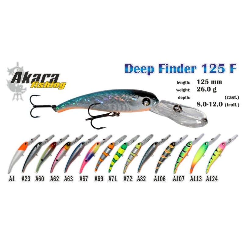 Vobleris Akara Deep finder 125F